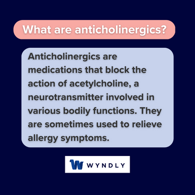 Anticholinergics Definition: What Are Anticholinergics? (2024) & Wyndly