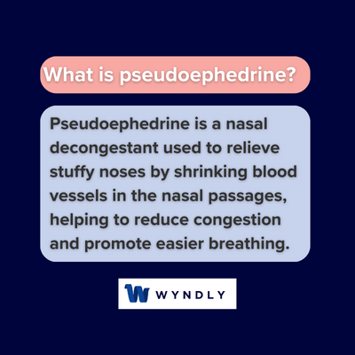 Pseudoephedrine Definition: What Is Pseudoephedrine? (2024) & Wyndly